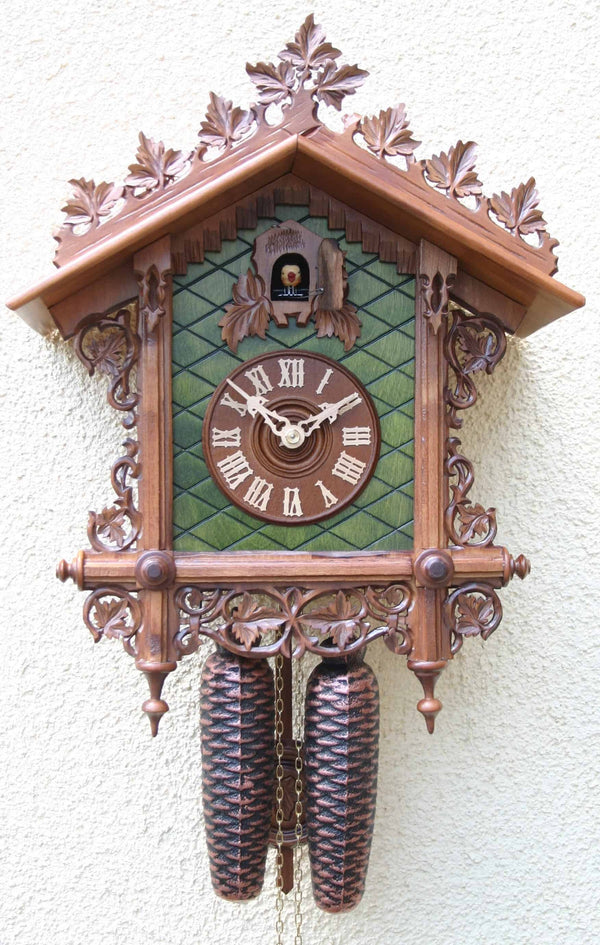 Antique Replica 1885 'Railroad' style 8-day movement cuckoo clock 40cm ...