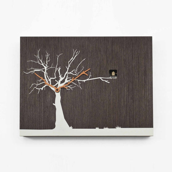 'CuCuRuKu' Cuckoo Clock (Oak wood & White tree) by Progetti - Cuckoo ...