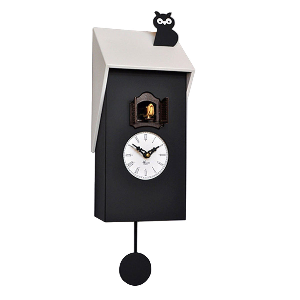 'Cucu Vicenza with Owl' Cuckoo Clock (Black & White) by Pirondini ...